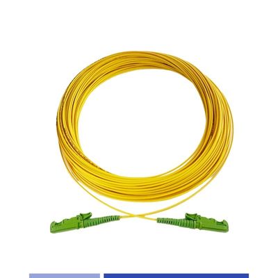 Singlemode Fiber Optic Patch Cord Simplex LSZH 1m Crush Resistant E2000 APC Patch Cord