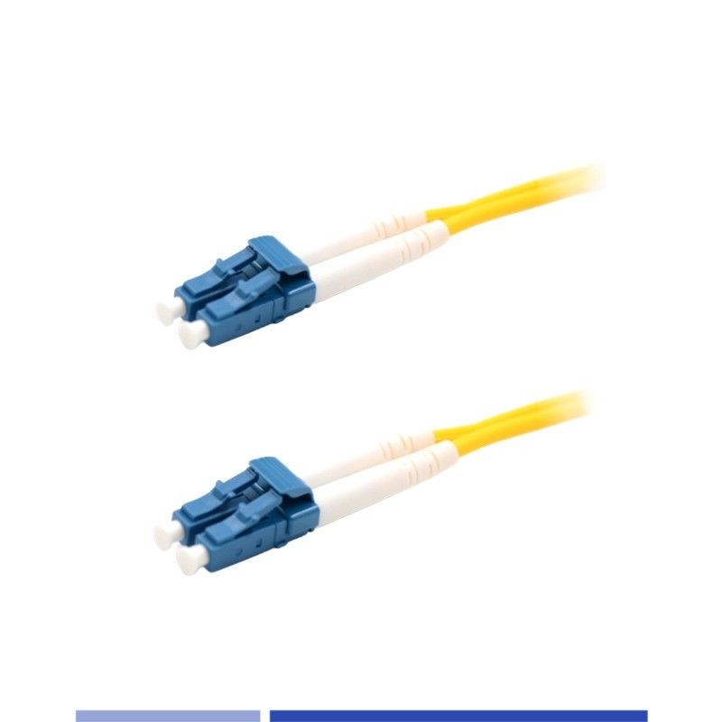 Singlemode LC UPC Patch Cord Duplex LSZH 3m Fiber Optic Eco Friendly