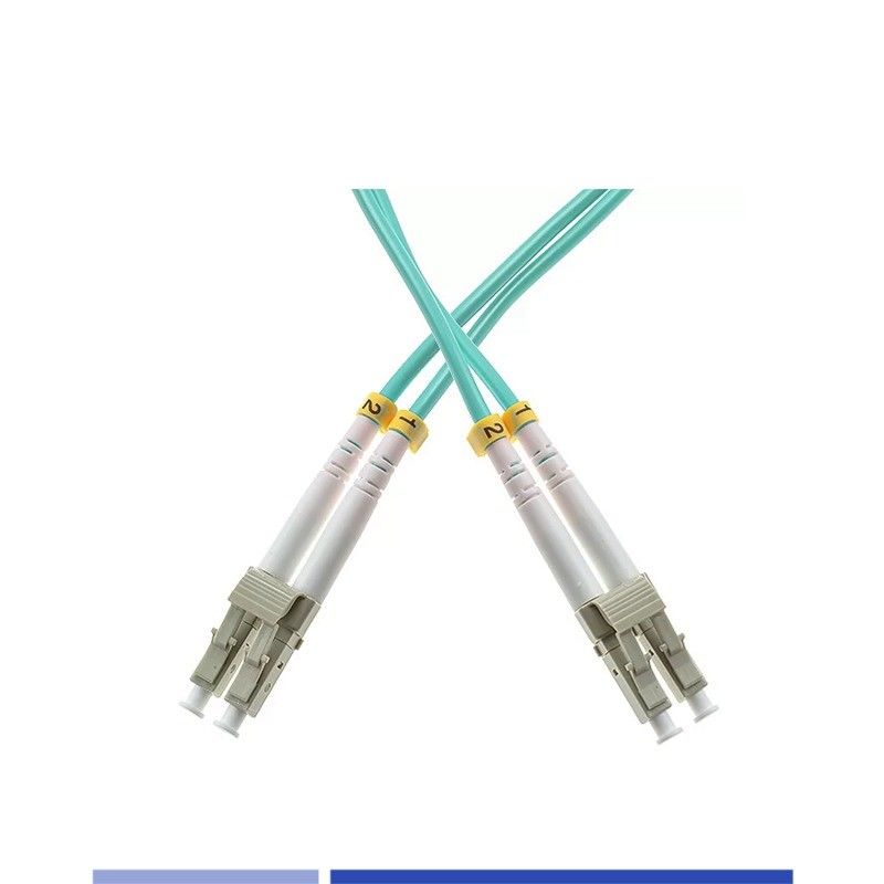 OM3 Multimode LC UPC Duplex Fiber Patch Cord LSZH 3m 2.0mm