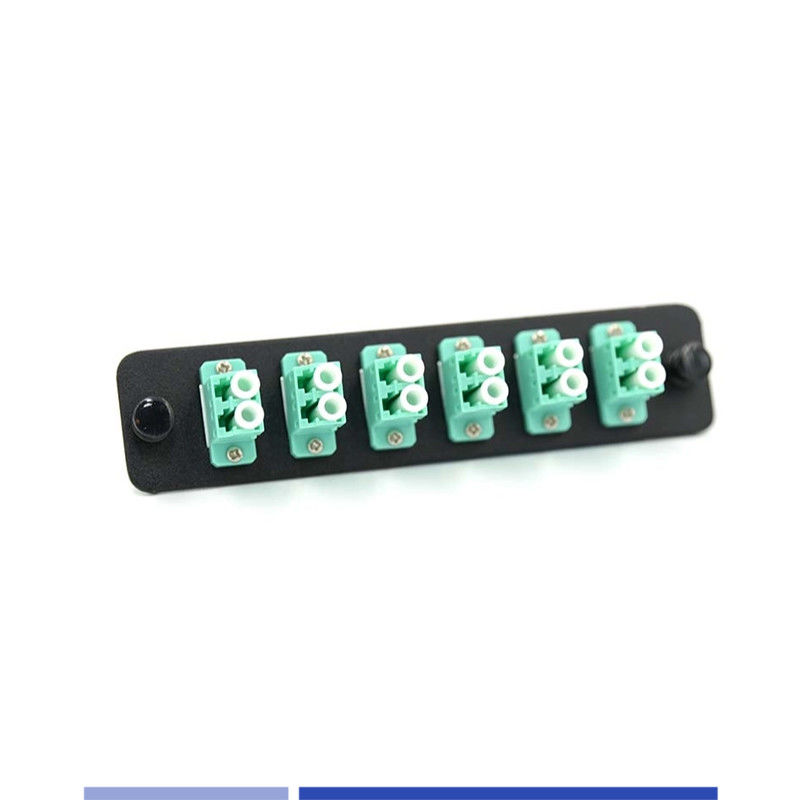 6 Port Duplex LC Fiber Adapter Panel High Accuracy Outdoor Fiber Patch ...