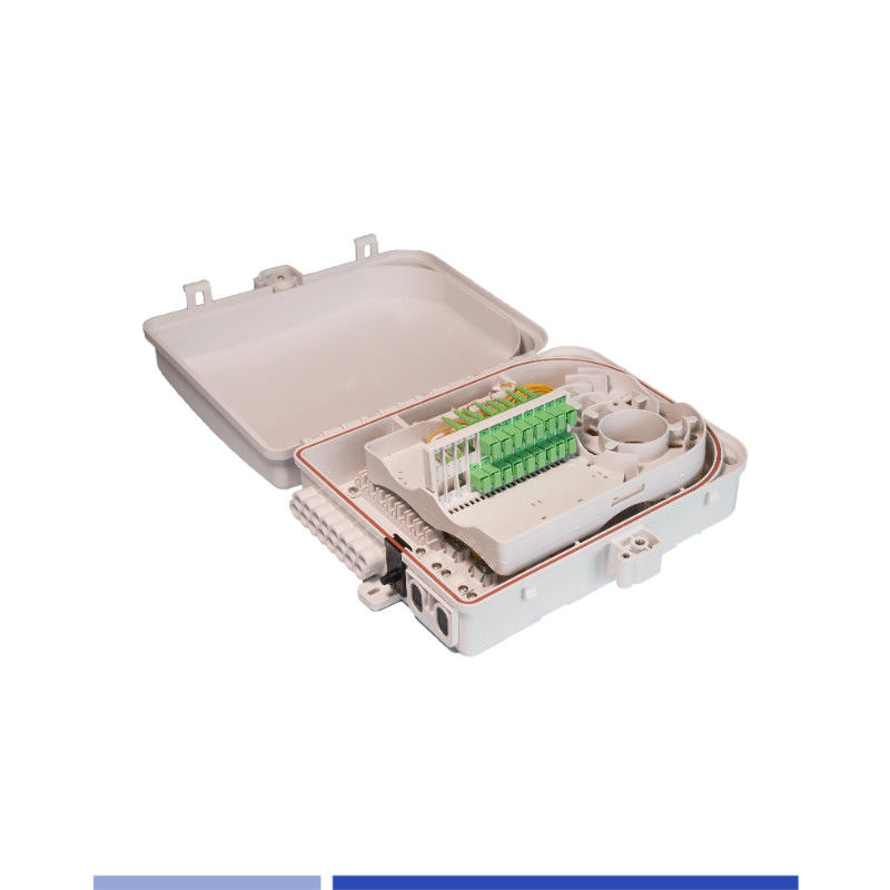 24 Port Termination Box Fiber Optic SC ABS Plastic Simplex Adapter 24 Core