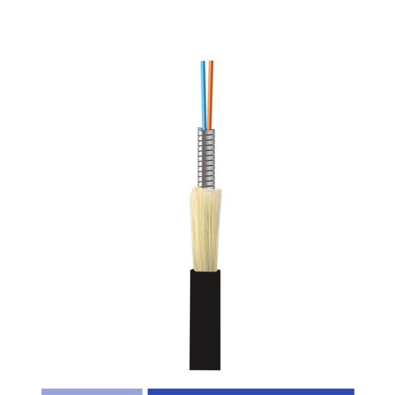 6 Strand Armoured Fibre Optic Cable Singlemode G652D Riser Jacket For ...