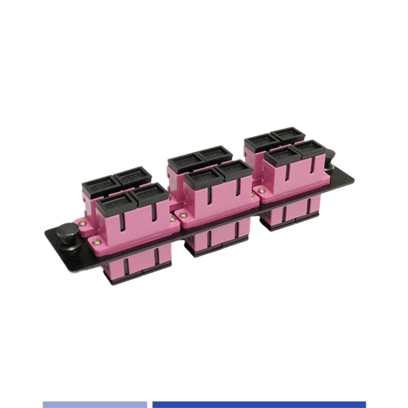 OM4 Duplex SC Fiber Patch Panel 6 Port 12 Core High Density Customizable