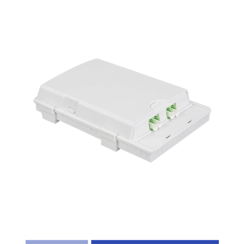 2 Port Fiber Optic Terminal Box 2 Core For LC SC Adapter High Accuracy