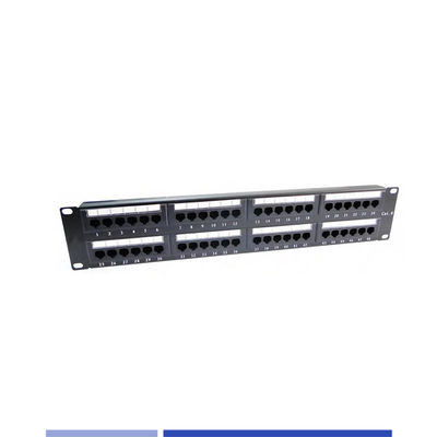 Cat6A Patch Panel 24 Port Shielded 1U Rack Mount For Cabling system